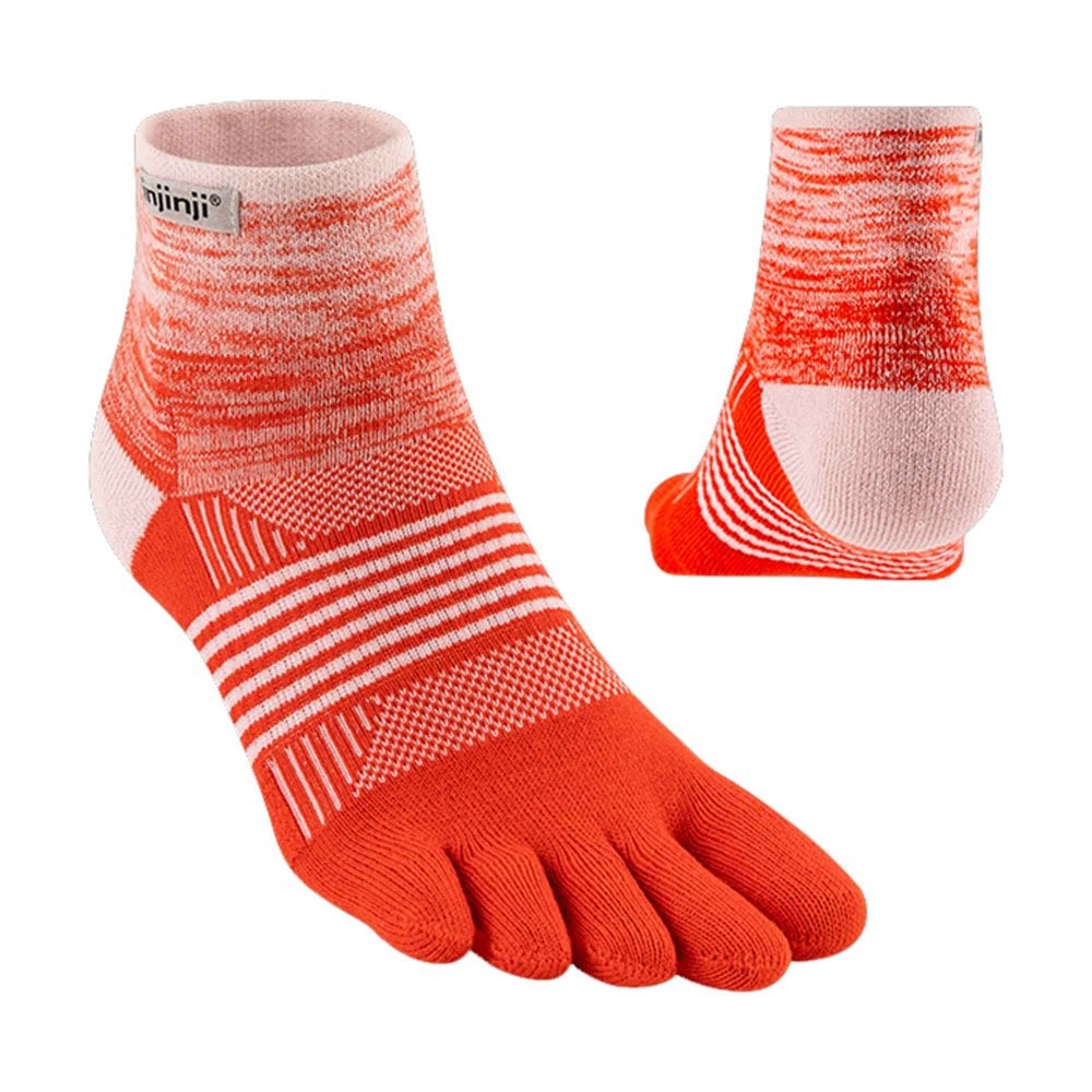 Trail Midweight Mini-Crew Womens Running Toe Socks Hibiscus - Clothing ...